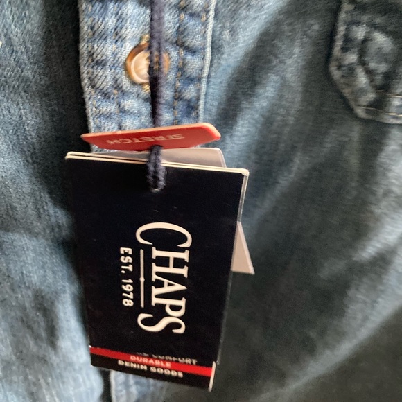 Chaps | Shirts | Mens Chaps Denim Long Sleeve Button Front Shirt ...